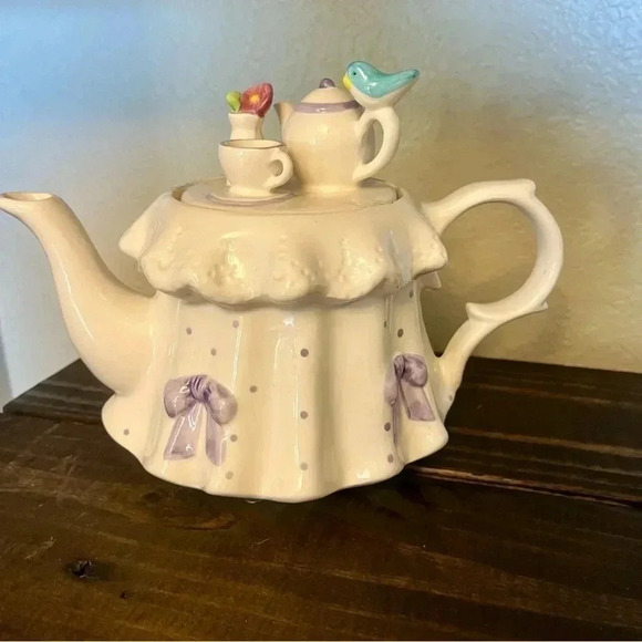 Teleflora | Kitchen | Vintage Teleflora Tea Party Tea Pot | Poshmark